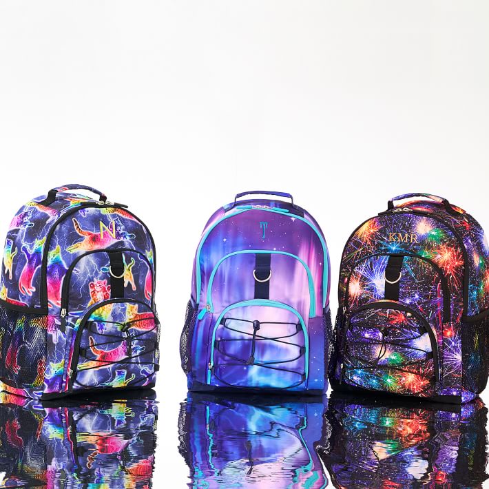 Gear-Up Fireworks Black Backpack | Pottery Barn Teen