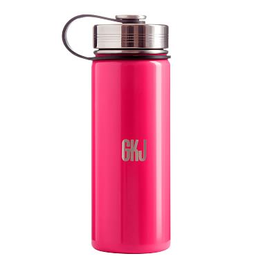 Neon Pink Solid Slim Water Bottle | Pottery Barn Teen