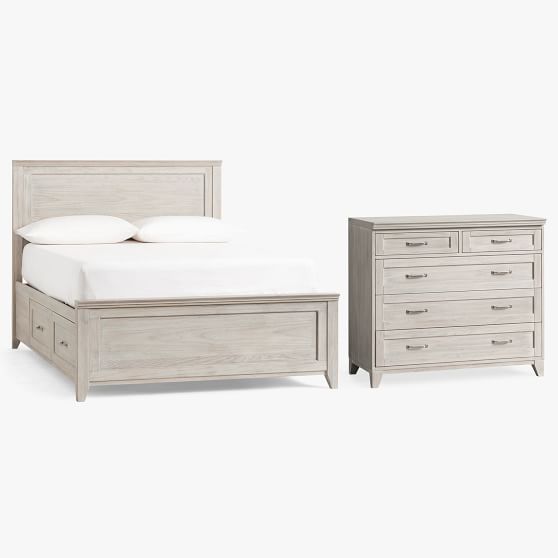 Hampton 5-Drawer Dresser Storage Bed Set | Teen Storage Beds | Pottery ...