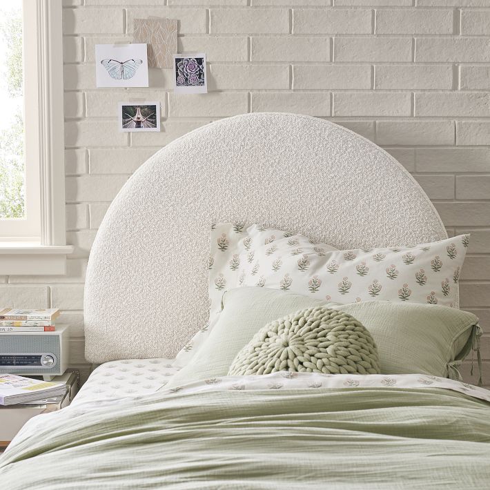 Dorm No Nails Round Headboard | Pottery Barn Teen
