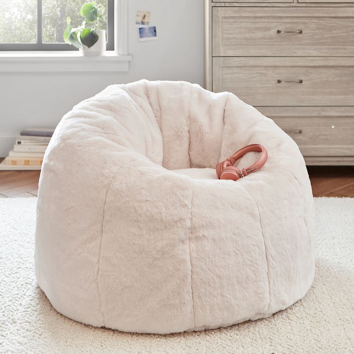 Polar Bear Ivory Donut Round Lounger | Pottery Barn Teen