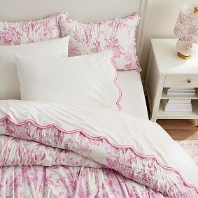 LoveShackFancy Embroidered Scallop Sheet Set | Pottery Barn Teen