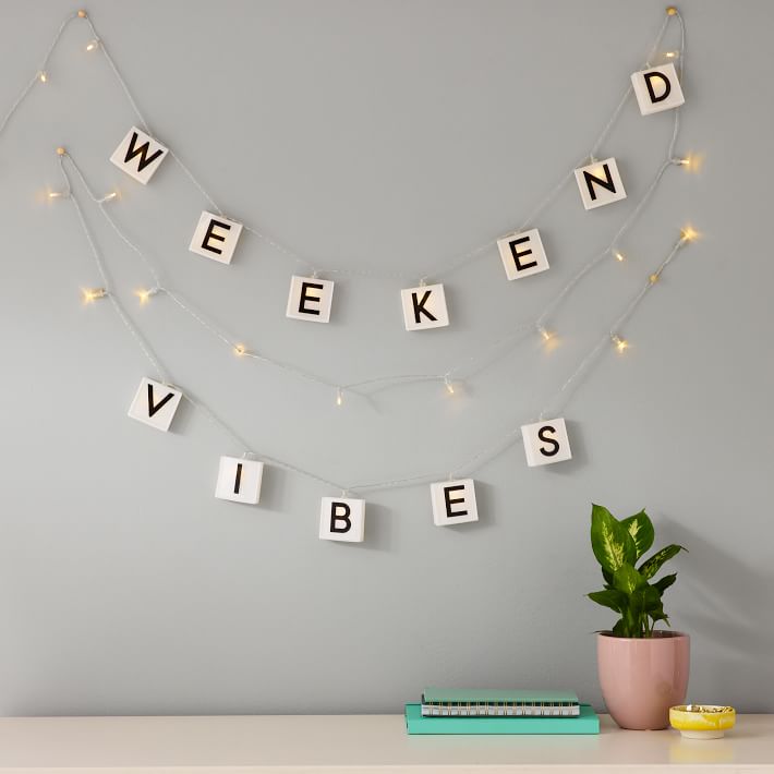 Personalized Light Box String Lights | Pottery Barn Teen