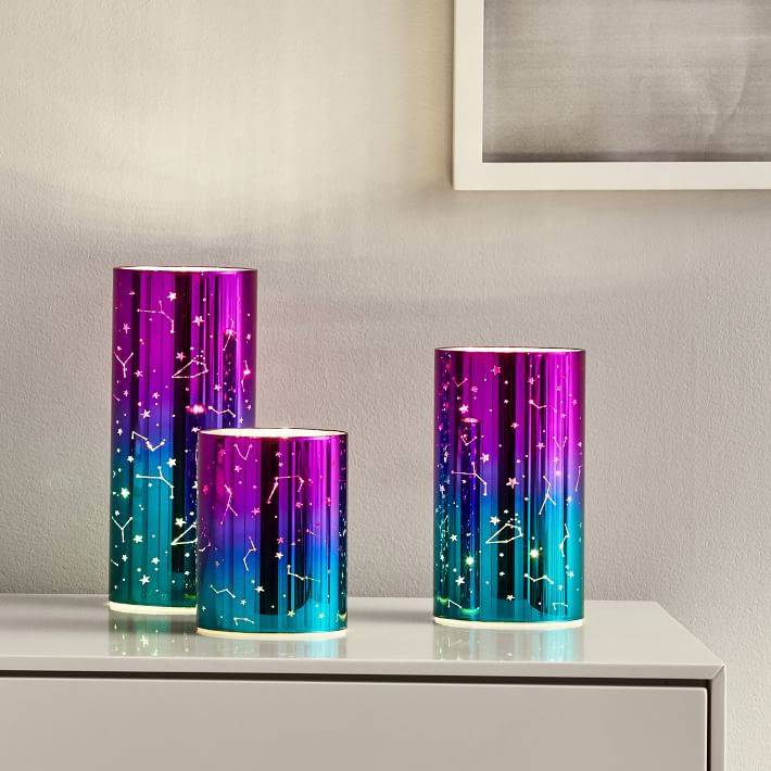 Hurricane Table Lights, Set of 3 | Pottery Barn Teen