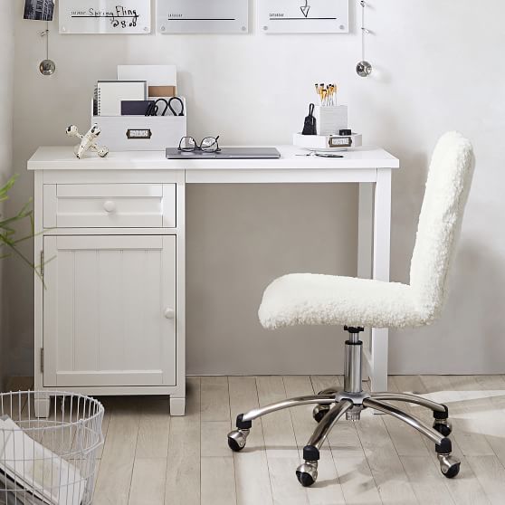 Beadboard Space-Saving Desk (44") | Pottery Barn Teen
