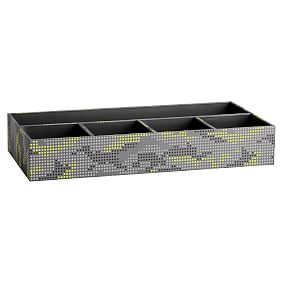 Neon Dot Camo Gray Paper Desk Accessories - Set Of 3 | Desk Decor ...