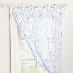 Hana Floral Printed Twisted Sheer Curtain - Sale | Pottery Barn Teen