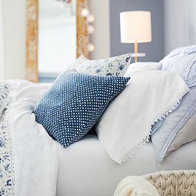 Lace Trim Girls Sheets | Pottery Barn Teen