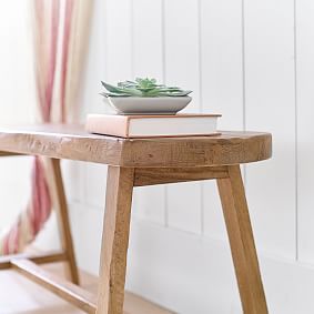Farmhouse Bench | Lounge Table | Pottery Barn Teen