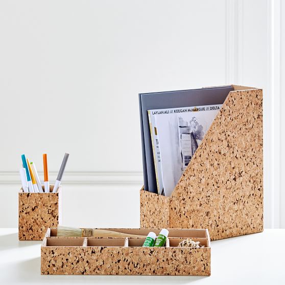 Cork Desk Accessories - Set Of 3 | Desk Decor | Pottery Barn Teen