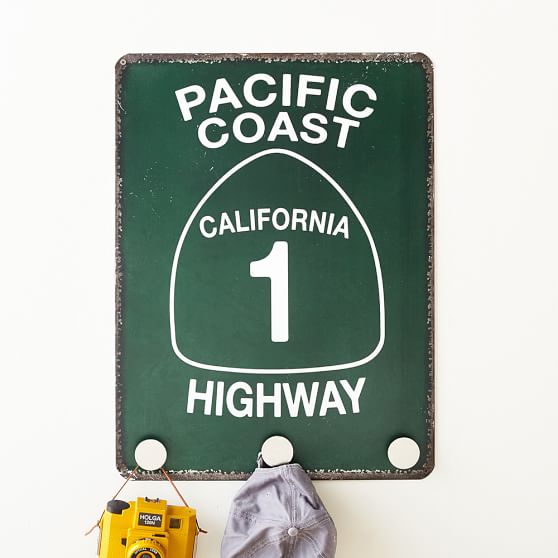 Pacific Coast Metal Sign - Sale | Pottery Barn Teen