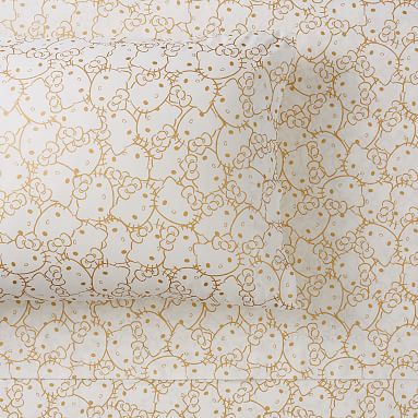 Hello Kitty® Metallic Teen Sheet Set | Pottery Barn Teen