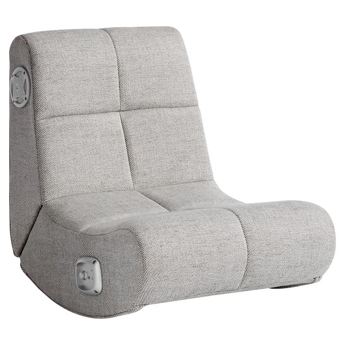 Boucle Twill Gravel Mini Rocker Gaming Chair | Pottery Barn Teen