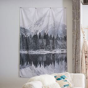 Winter Scene Mural | Wall Decor | Pottery Barn Teen