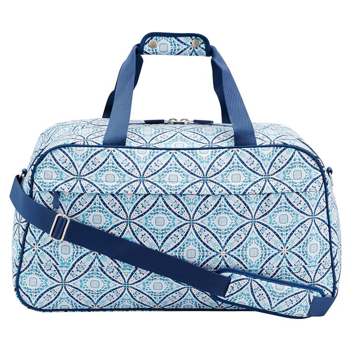 Jet-Set Navy Preppy Rings Duffle | Teen Luggage | Pottery Barn Teen