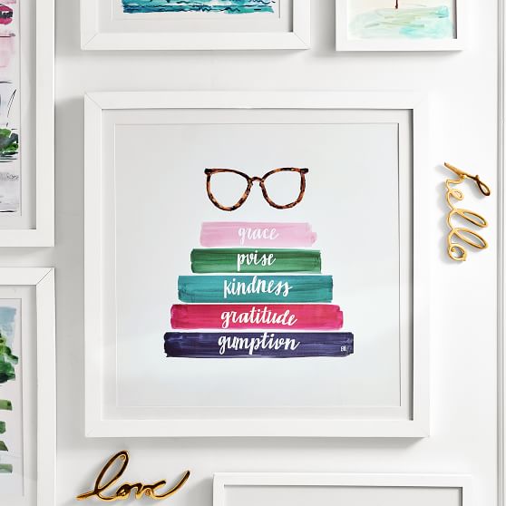 Framed Gallery Art By Evelyn Henson, Books | Wall Prints | Pottery Barn ...