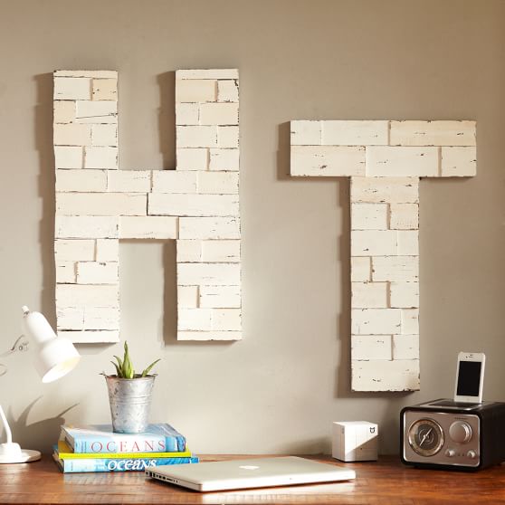 Reclaimed Wood Wall Letters | Pottery Barn Teen