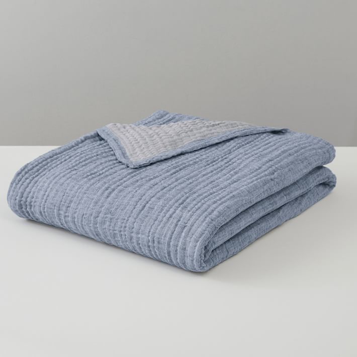 Super Soft Muslin Throw Blanket | Pottery Barn Teen