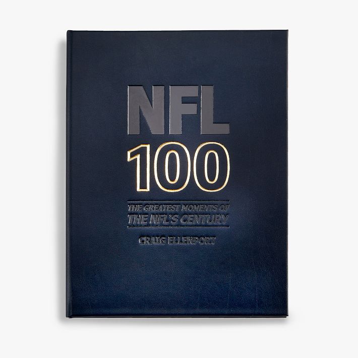 NFL 100 Greatest Moments Leather-Bound Book | Pottery Barn Teen