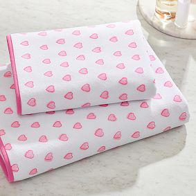 Roller Rabbit Heart Bath Towel | Pottery Barn Teen