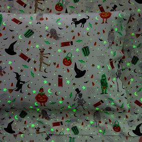 Rifle Paper Co. Halloween Glow-in-the-Dark Sheet Set | Pottery Barn Teen