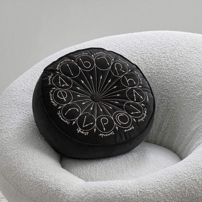 Harry Potter™ Velvet Round Spells Pillow | Pottery Barn Teen