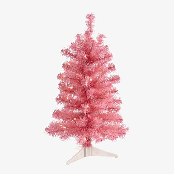 Mini Pink Christmas Tree (2 Ft.) | Pottery Barn Teen
