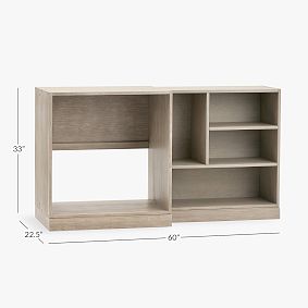 Stack Me Up Mini Fridge Storage & Mixed Shelf Bookcase Set | Pottery ...