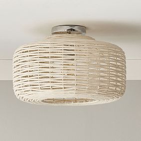 Cotton Rope Flush Mount | Pottery Barn Teen