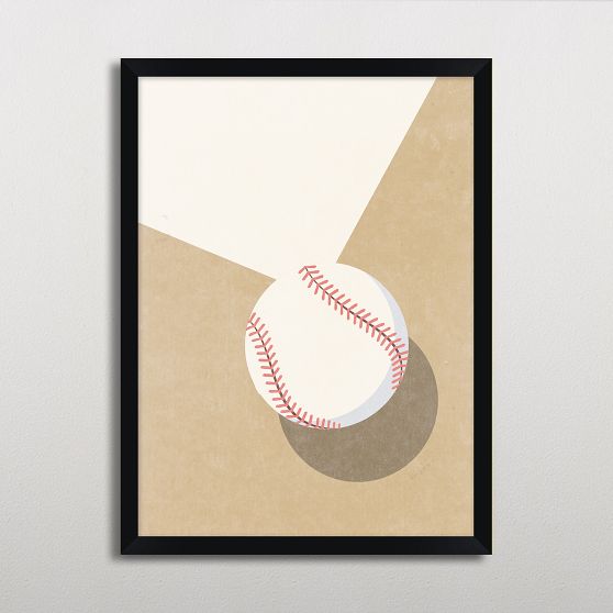 Baseball Framed Poster | Pottery Barn Teen