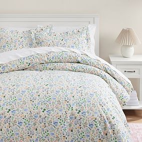 Rifle Paper Co. Bramble Fields Cream Duvet Cover | Pottery Barn Teen
