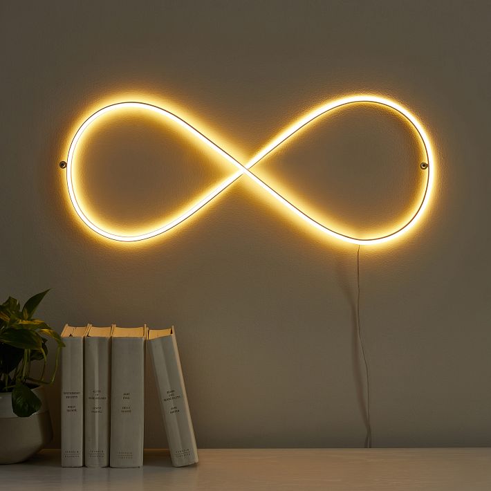 Infinity Wall Neon Light | Pottery Barn Teen