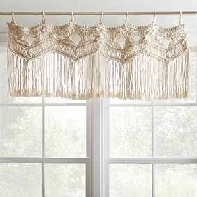 Boho Macrame Valance | Pottery Barn Teen
