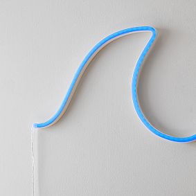 Wave Neon LED Wall Light | Pottery Barn Teen