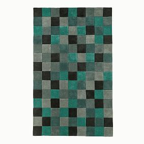 Minecraft™ Pixel Wool Rug | Pottery Barn Teen