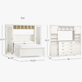 Hampton Storage Bed With Bedroom Vanity & Dresser Set | Teen Storage ...