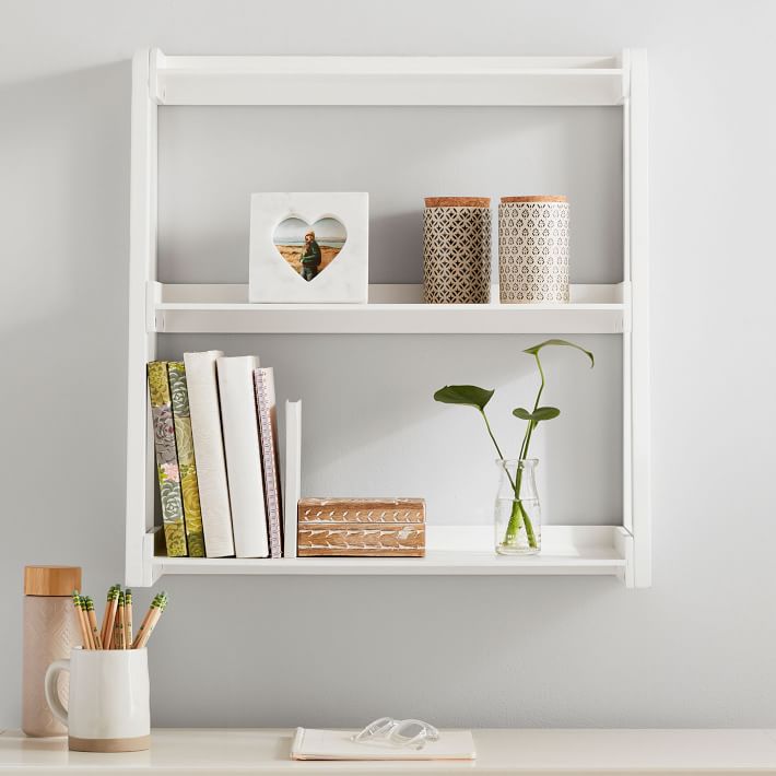 Open Box: Wood Wall Bookcase | Pottery Barn Teen