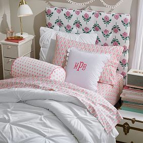 Roller Rabbit Heart Bolster Pillow | Pottery Barn Teen