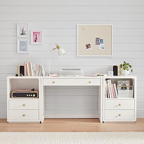 Keaton Writing Desk & Bookcase Set (84") | Pottery Barn Teen
