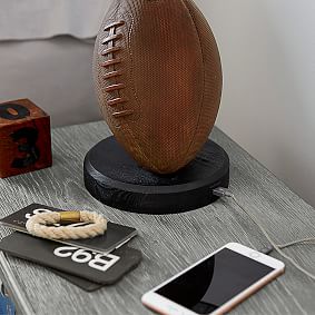 Football Table Lamp with USB | Pottery Barn Teen