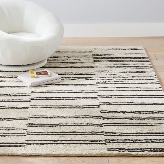 Step Stripe Recycled Performance Rug | Pottery Barn Teen