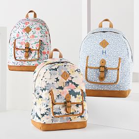 Northfield Blue Floating Daisy Backpacks | Pottery Barn Teen