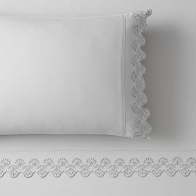 Microfiber Eyelet Twin XL Sheets | Pottery Barn Teen