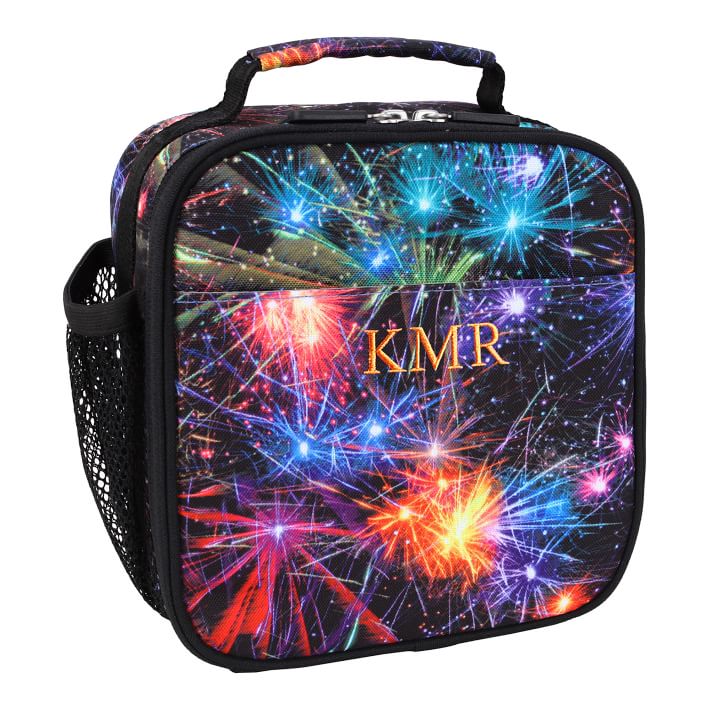 Gear-Up Fireworks Black Lunch Box | Pottery Barn Teen