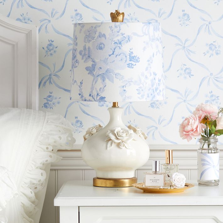 LoveShackFancy Floral Table Lamp | Pottery Barn Teen