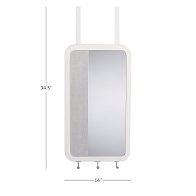 Over-the-Door Pinboard with Mirror | Pottery Barn Teen