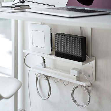 Under-Desk Cable & Router Storage Rack | Pottery Barn Teen