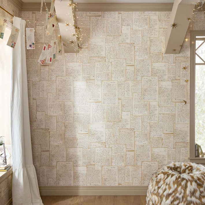 Letter Script Wallpaper Samples | Pottery Barn Teen
