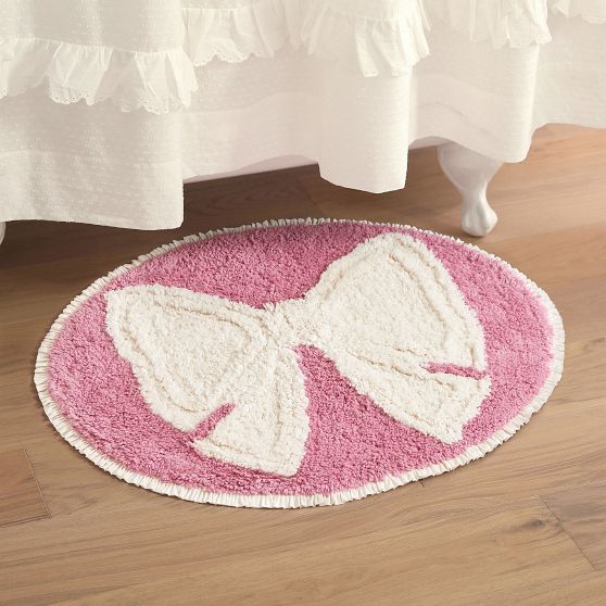 LoveShackFancy Bow Bath Mat | Pottery Barn Teen