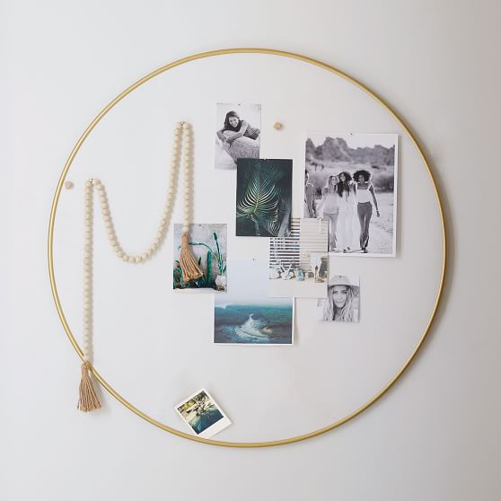 Metal Framed Round Pinboard (36") | Pottery Barn Teen
